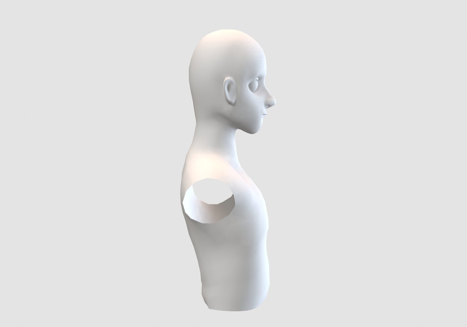 3D male upper body - TurboSquid 1910337