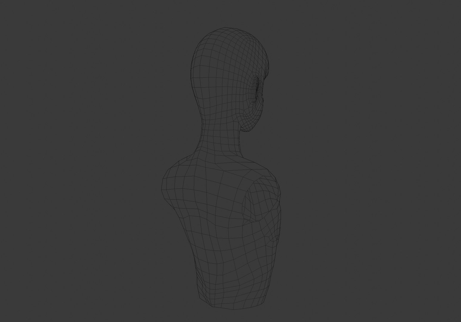 3D male upper body - TurboSquid 1910337