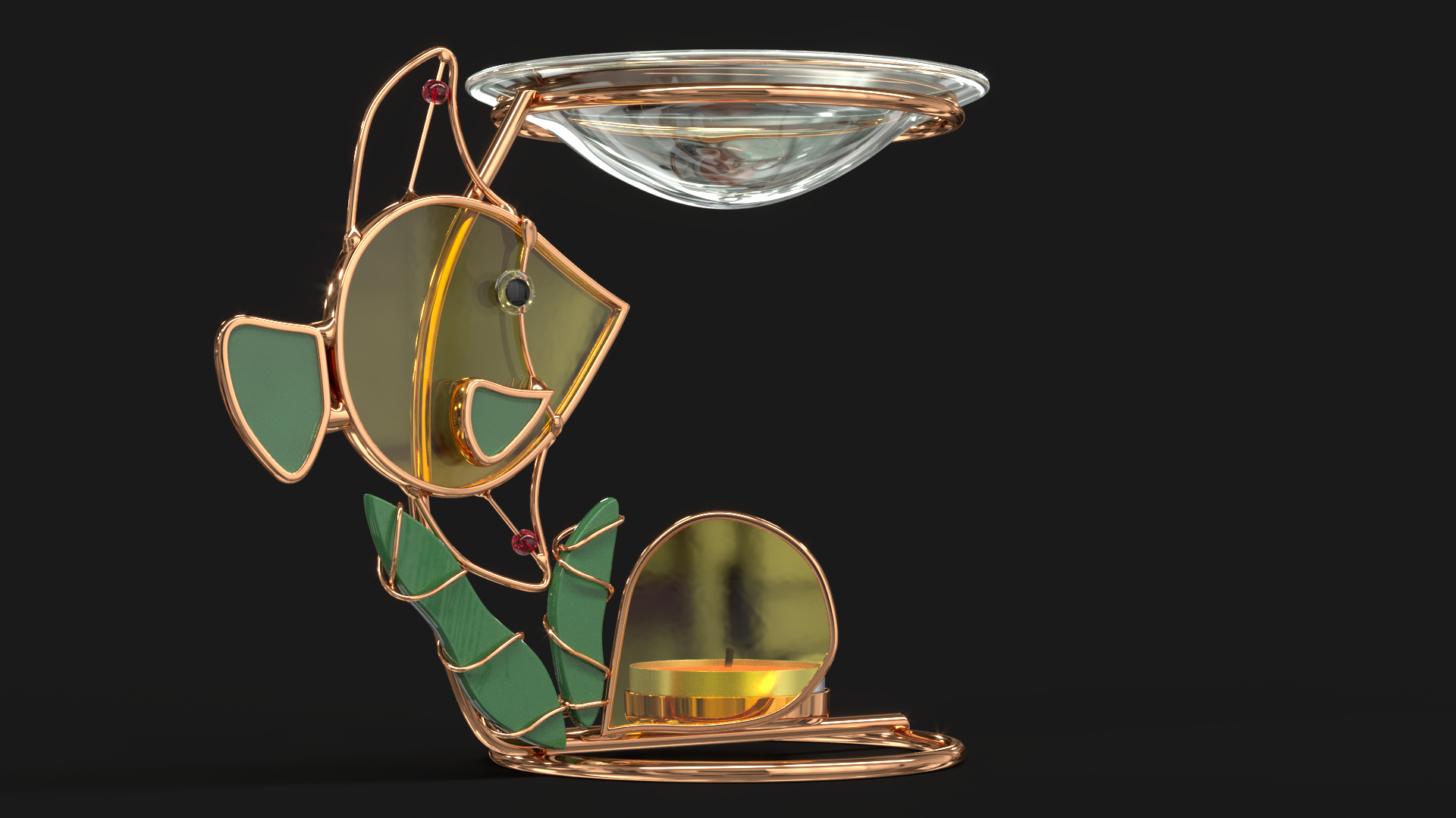 Realistic Aroma Lamp Fish 3D Model - TurboSquid 1447860