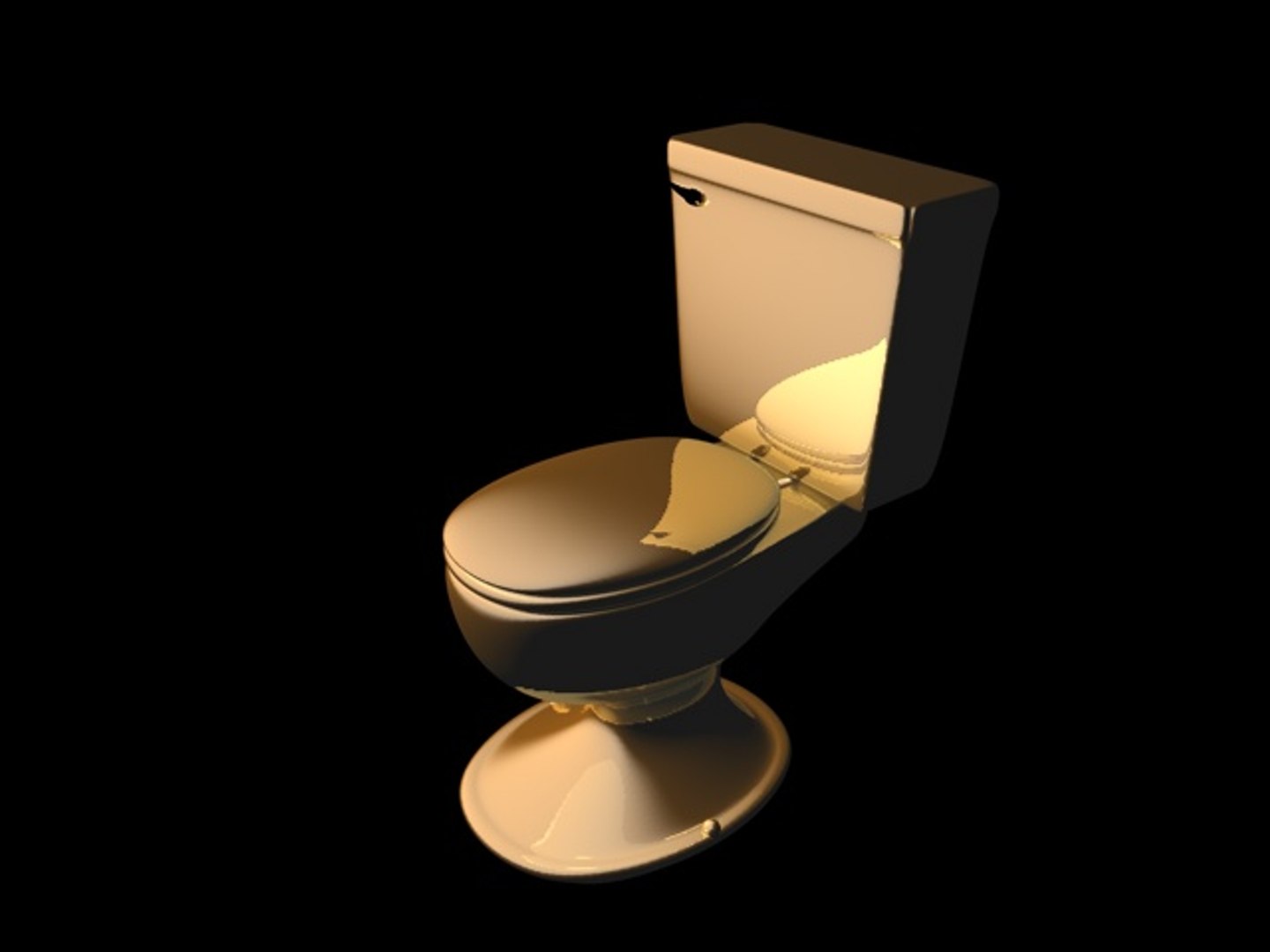 Cinema4d Copper Toilet