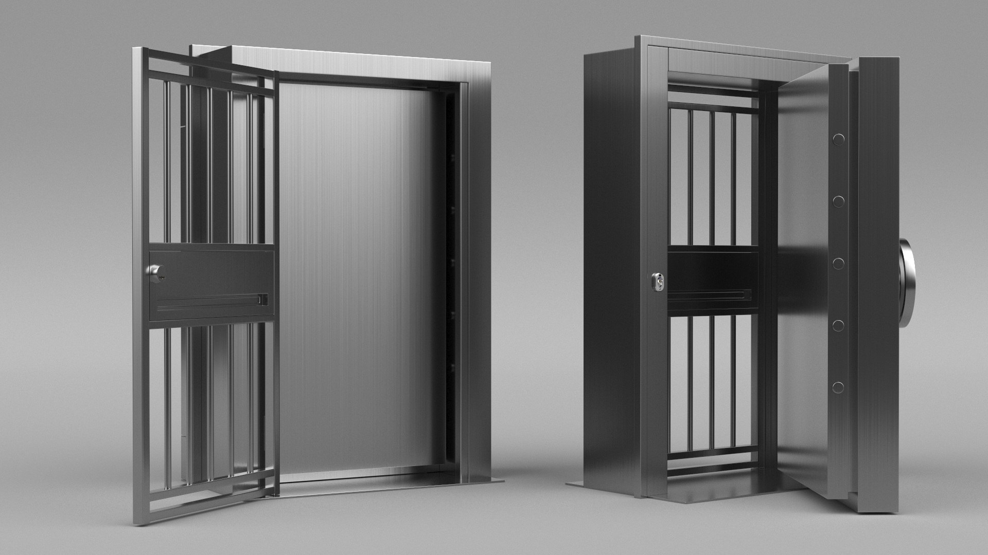 3D Vault Door With Biometric FingerLock - TurboSquid 2355250