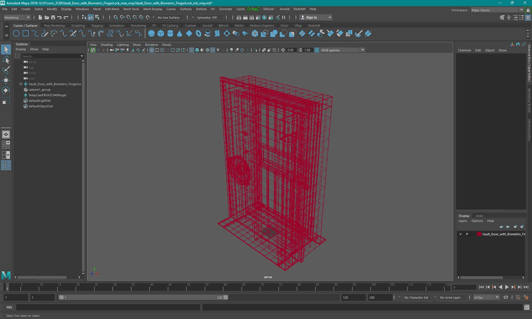 3D Vault Door With Biometric FingerLock - TurboSquid 2355250