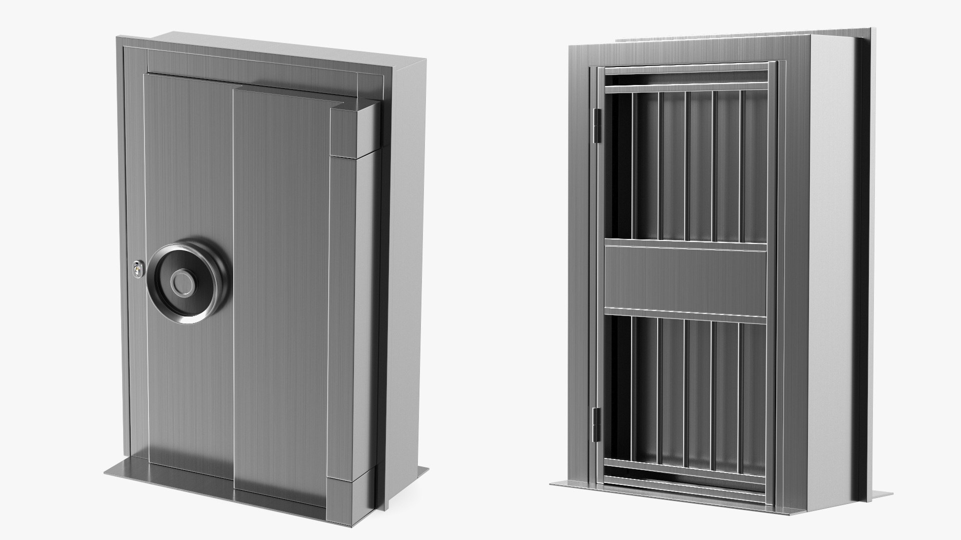 3D Vault Door With Biometric FingerLock - TurboSquid 2355250