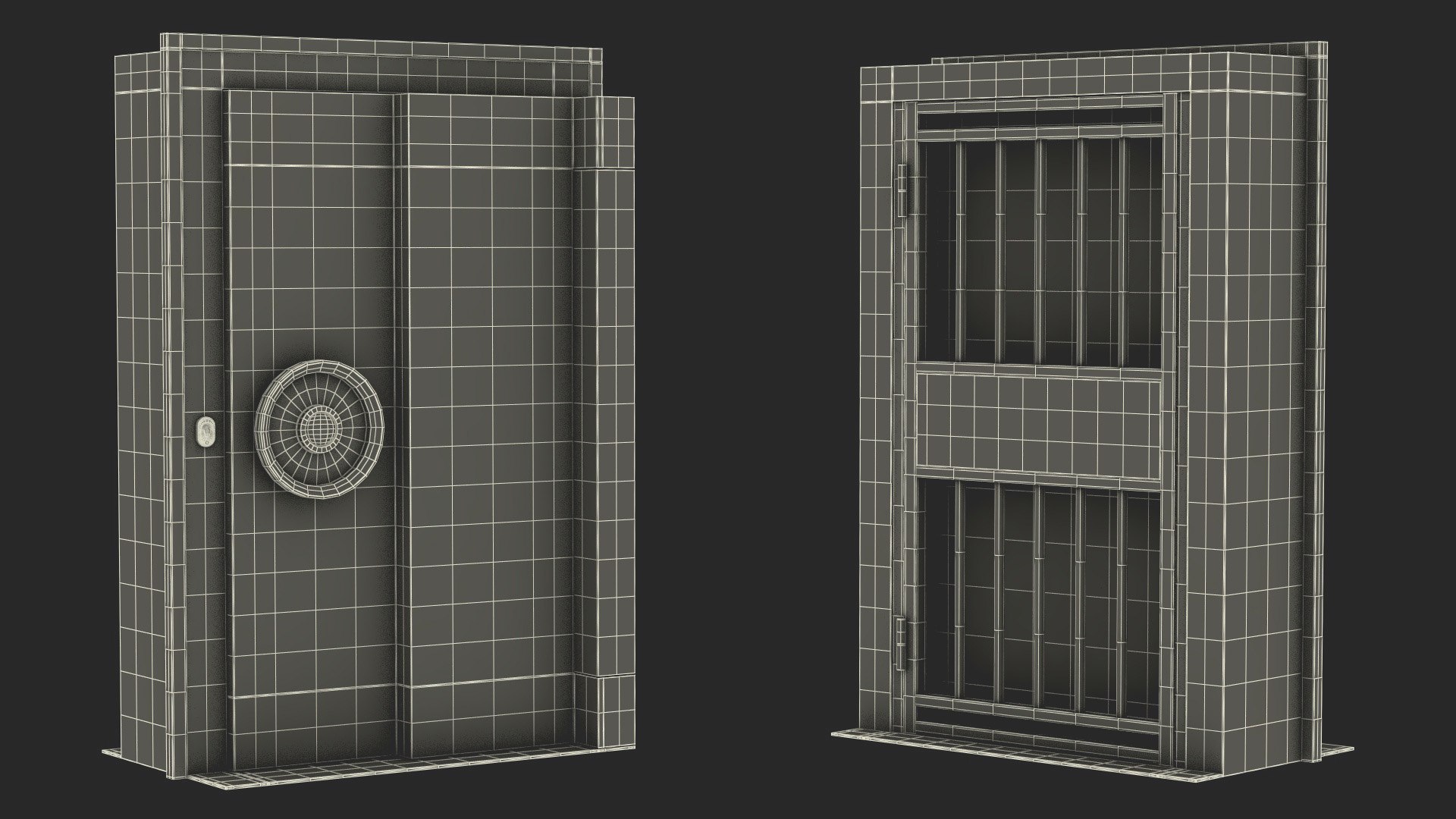 3D Vault Door With Biometric FingerLock - TurboSquid 2355250