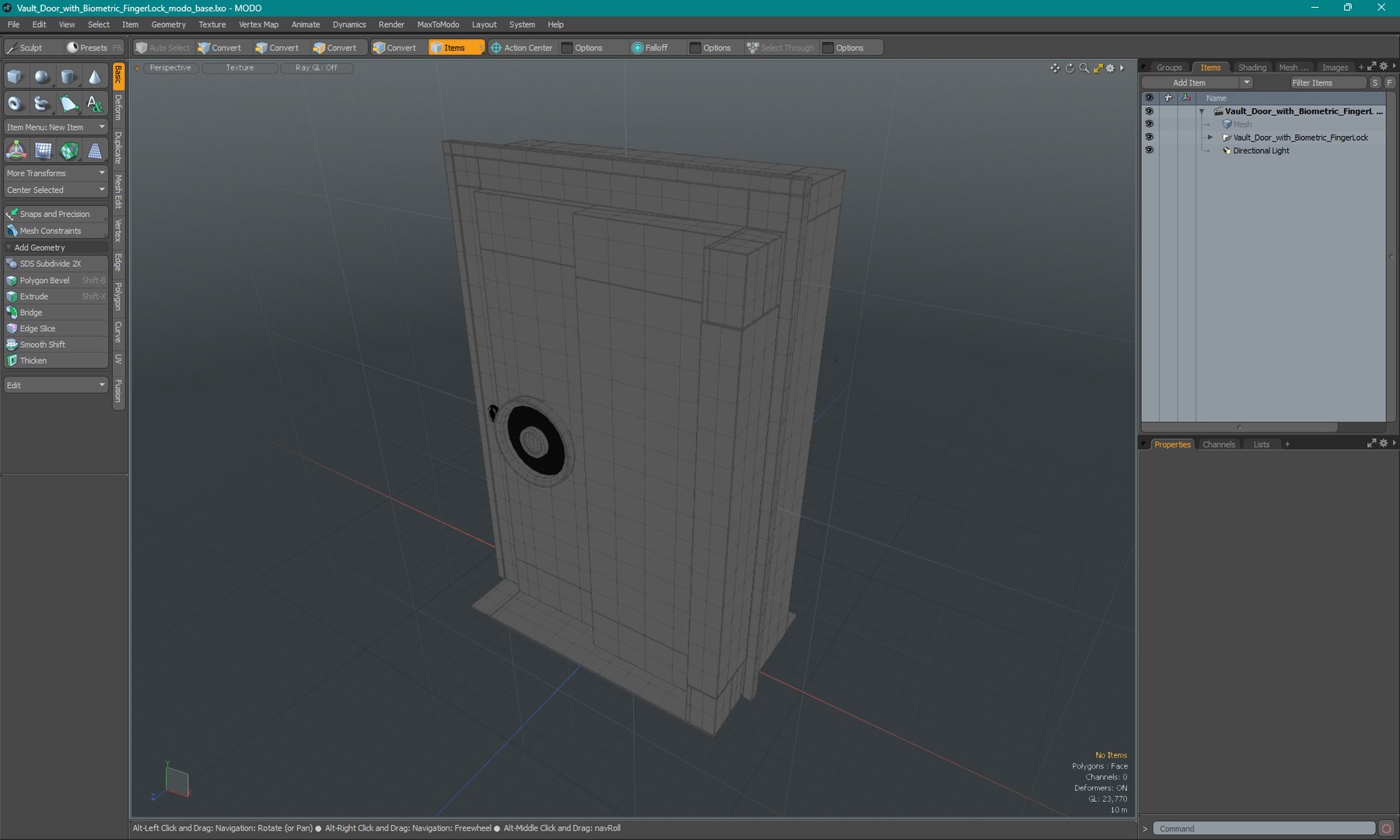 3D Vault Door With Biometric FingerLock - TurboSquid 2355250