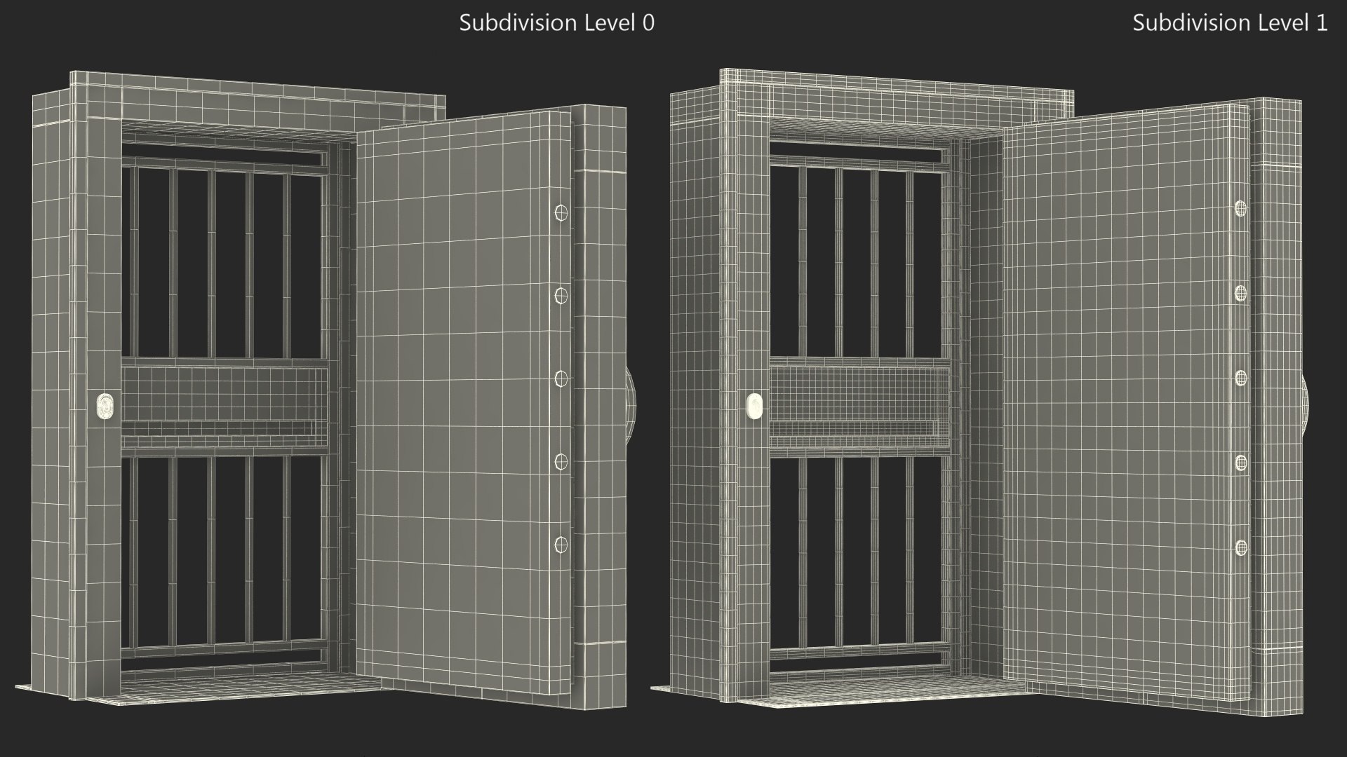 3D Vault Door With Biometric FingerLock - TurboSquid 2355250