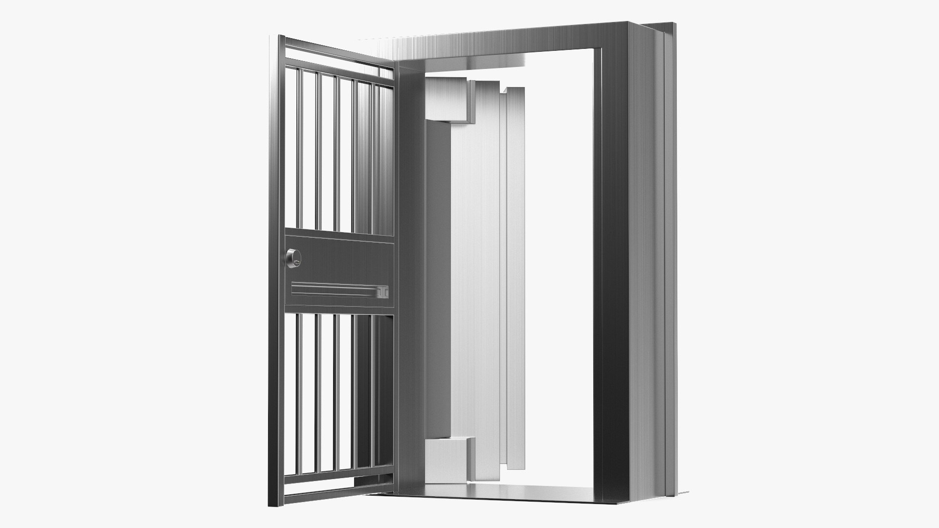 3D Vault Door With Biometric FingerLock - TurboSquid 2355250
