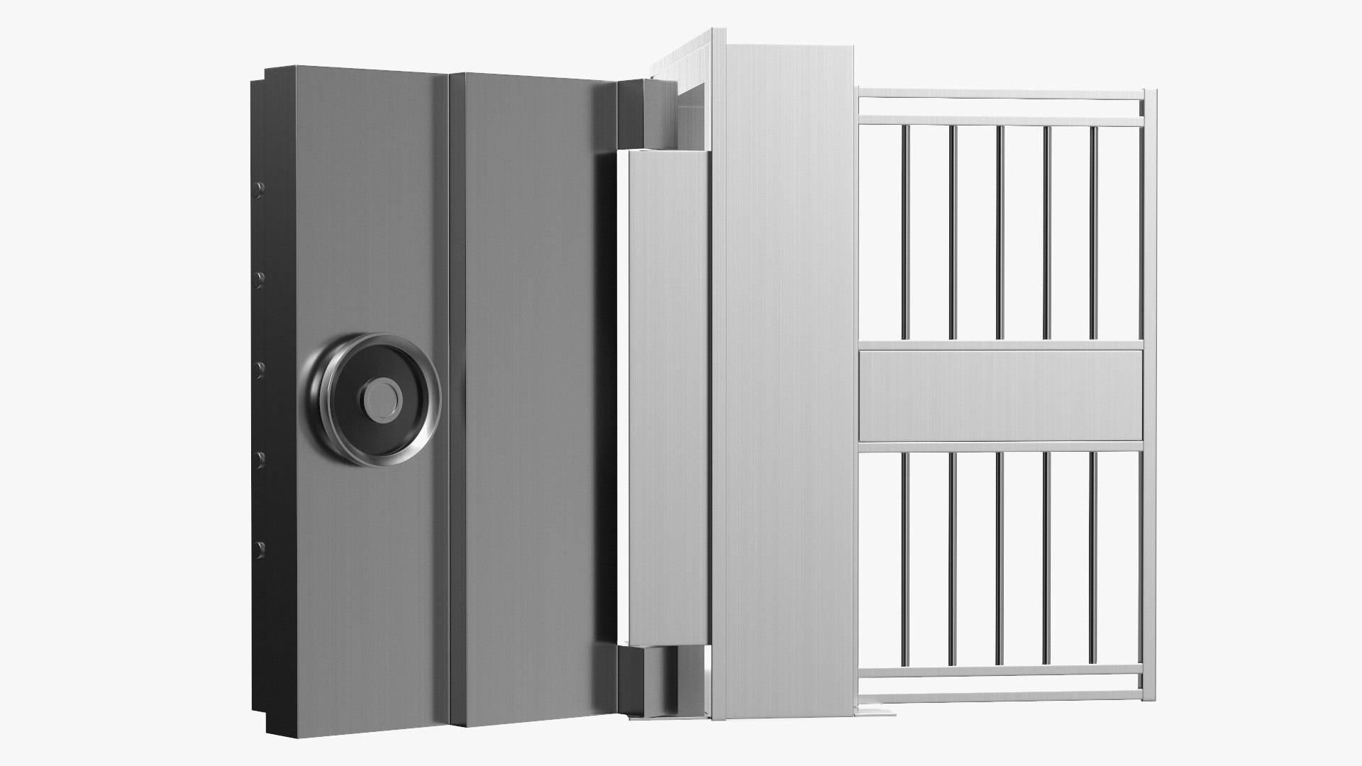 3D Vault Door With Biometric FingerLock - TurboSquid 2355250