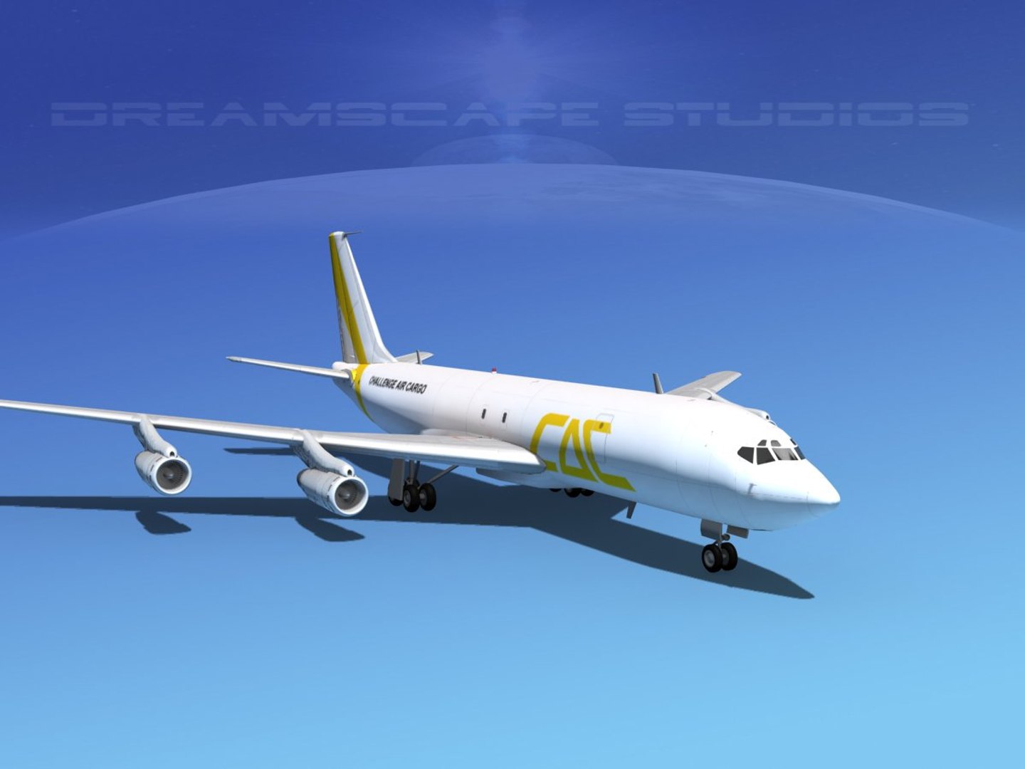3d 707-320 airlines boeing 707
