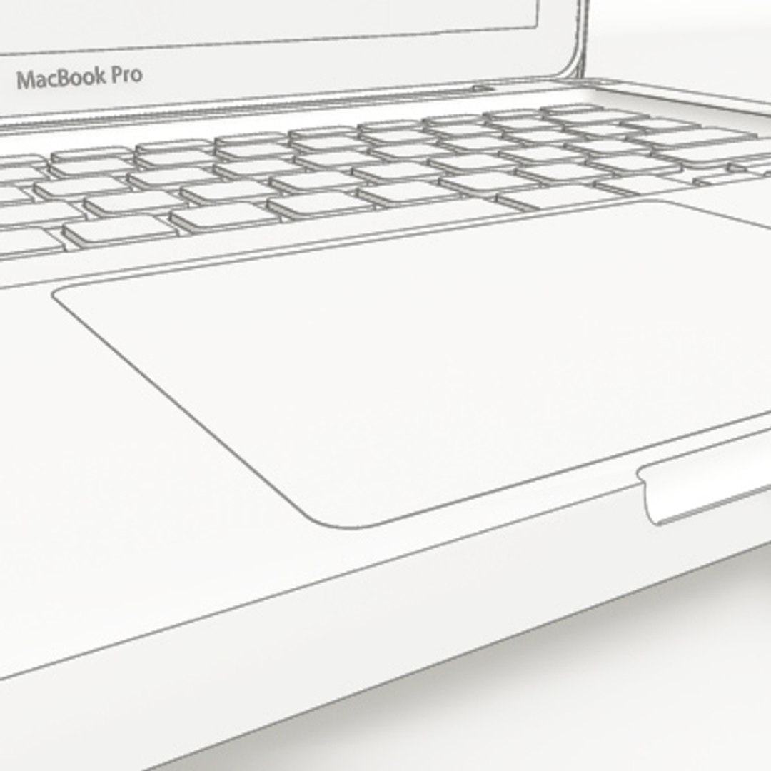 3d Apple Macbook Pro Led