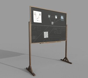 Police Pinboard Low-poly 3D 모델 3D 모델 - TurboSquid 1359165