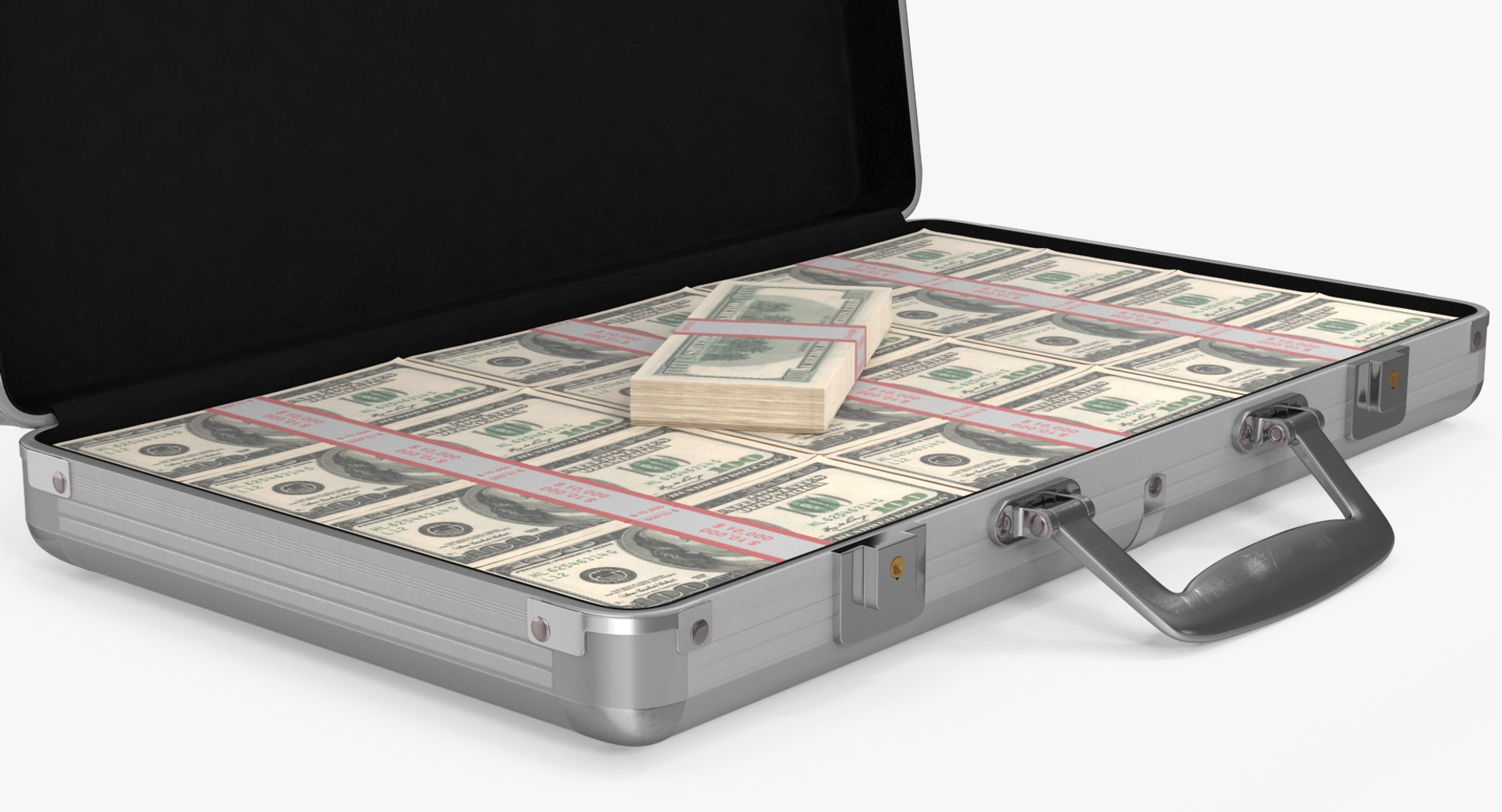 Aluminum Case Money 3D Model - TurboSquid 1232642