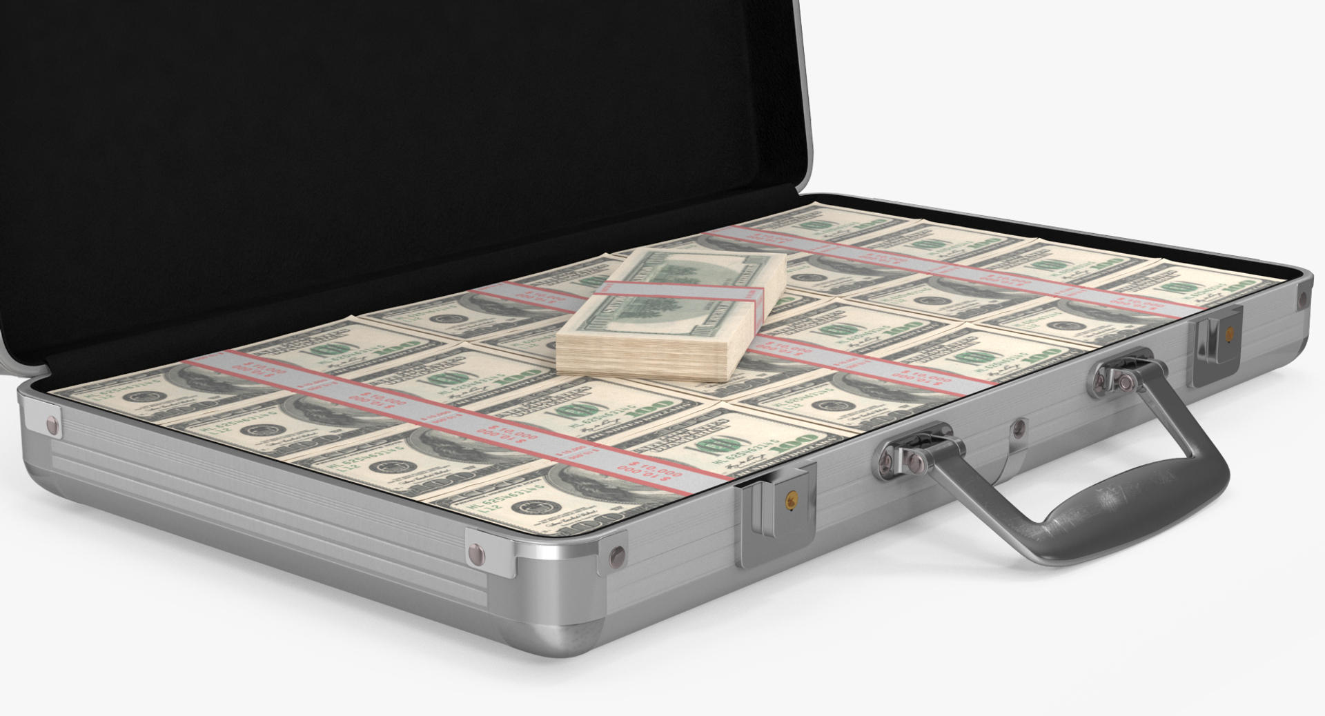 Aluminum case money 3D model - TurboSquid 1232642
