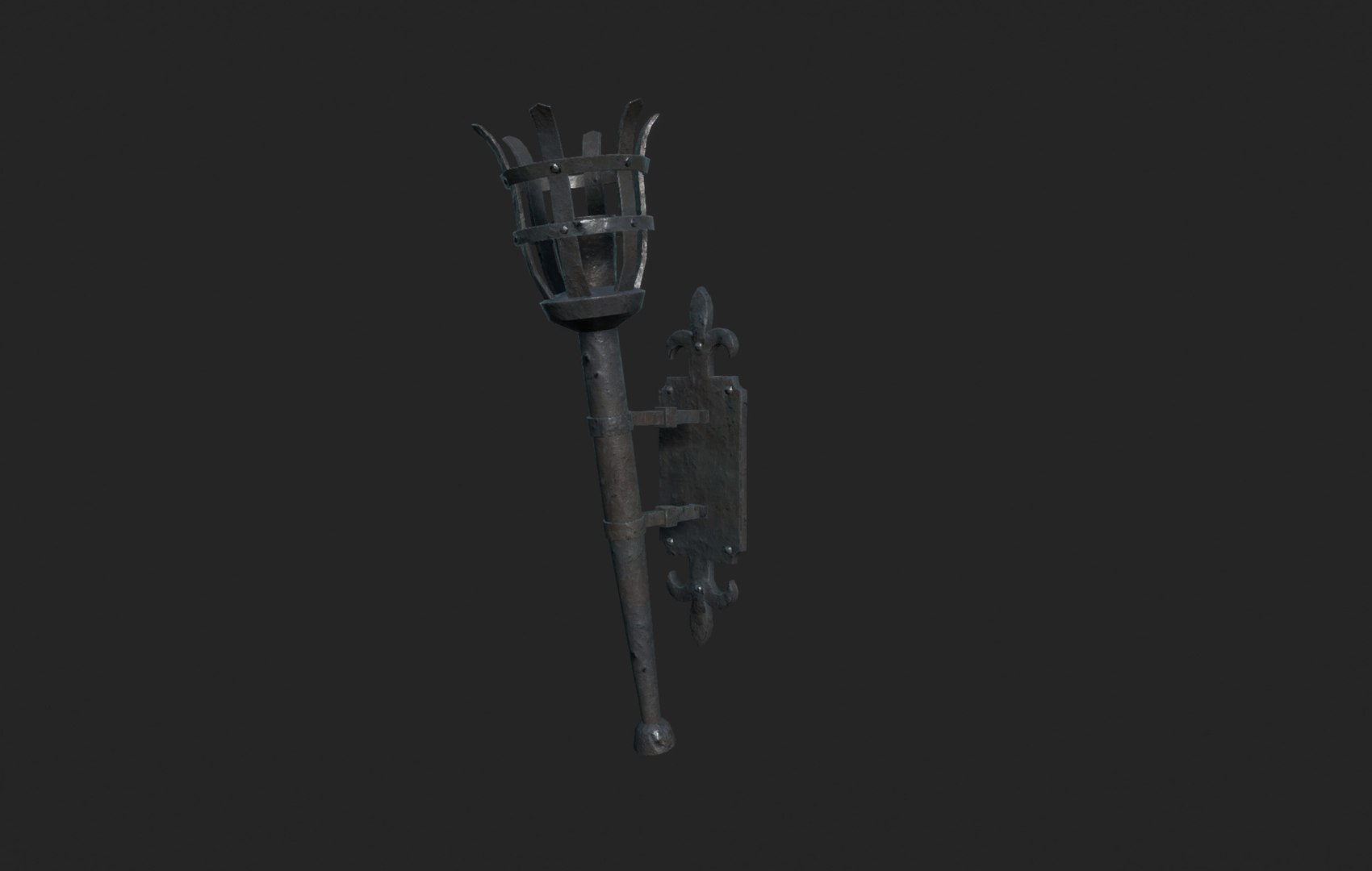 3D Model Medieval Torch - TurboSquid 1490348