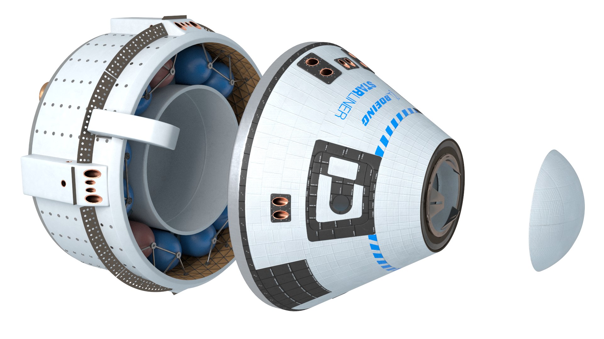 Boeing Starliner Cst-100 Space Capsule 3D Model - TurboSquid 1509785