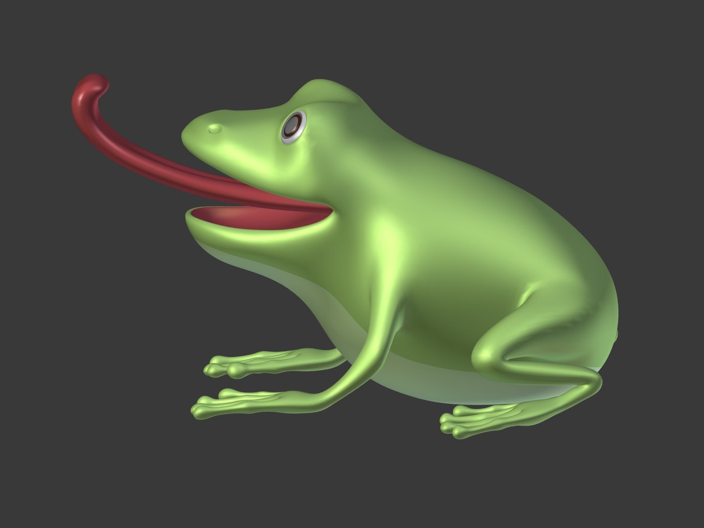 Cartoon Frog 3D Model - TurboSquid 1446635