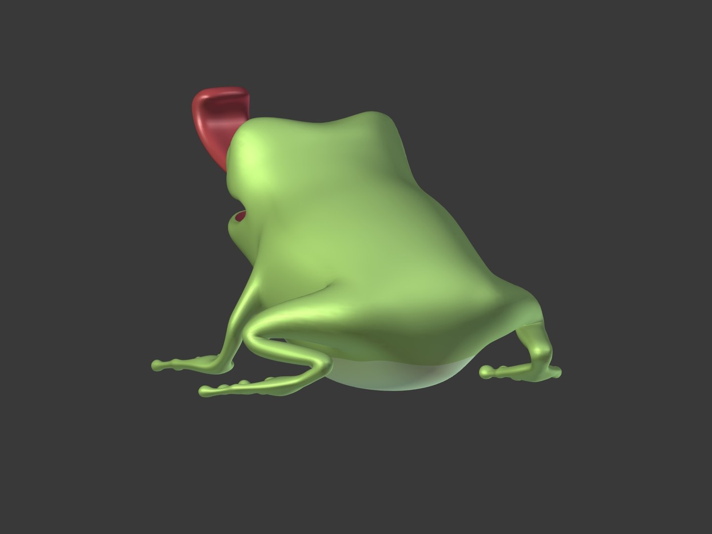 Cartoon frog 3D model - TurboSquid 1446635