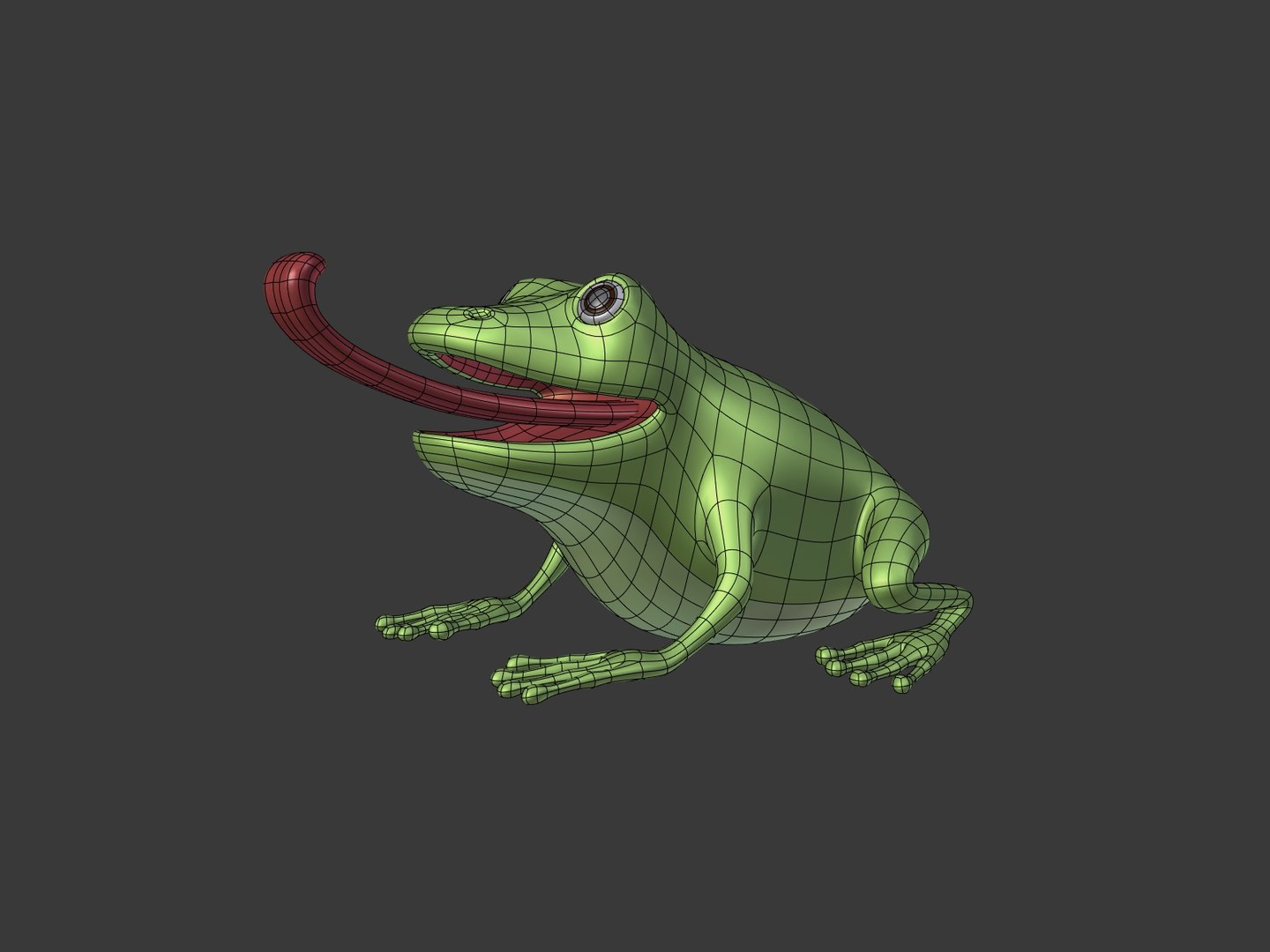 Cartoon Frog 3D Model - TurboSquid 1446635