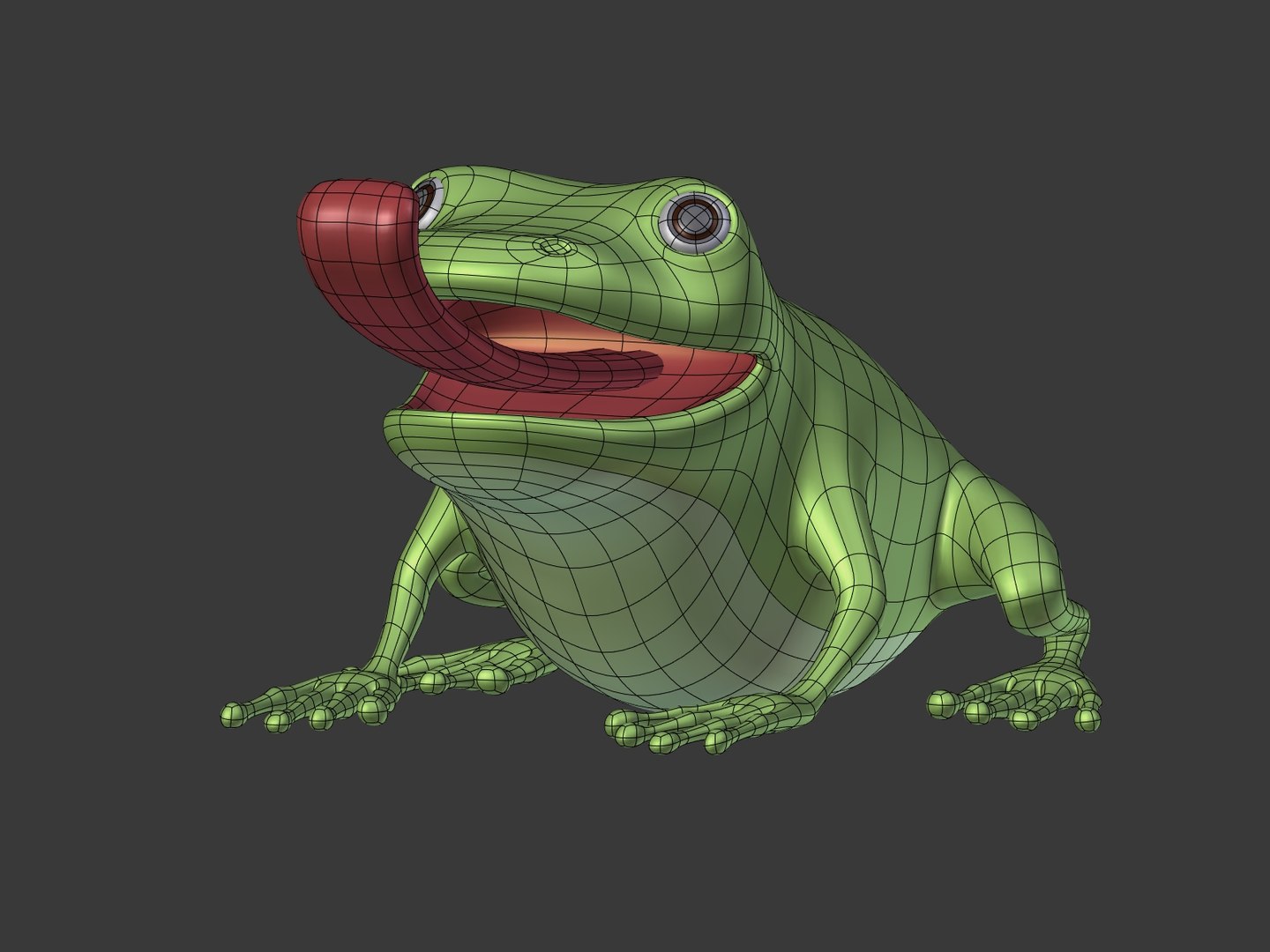 Cartoon Frog 3D Model - TurboSquid 1446635