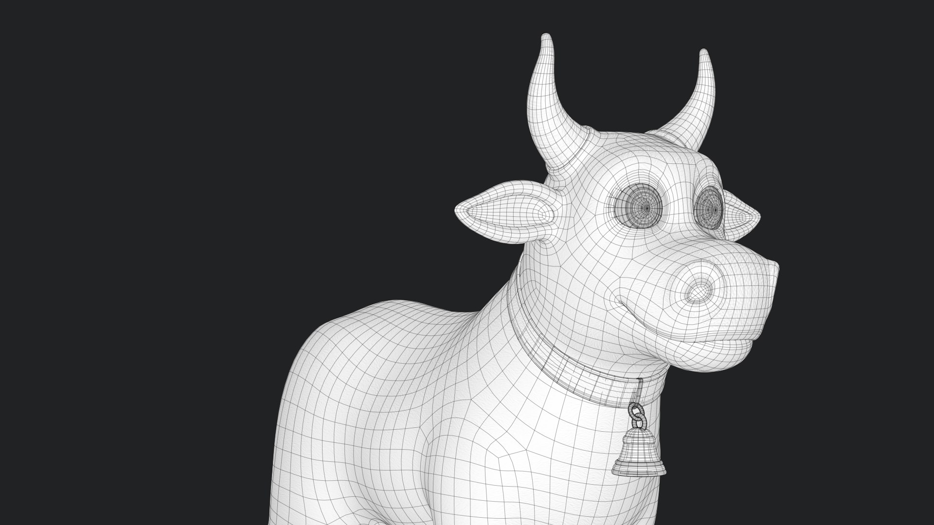 3D model Cartoon Cow V3 - TurboSquid 2097865