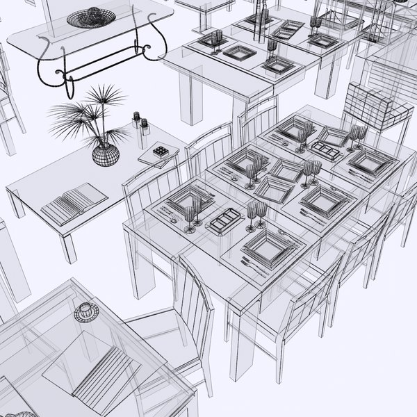 3d model table furniture