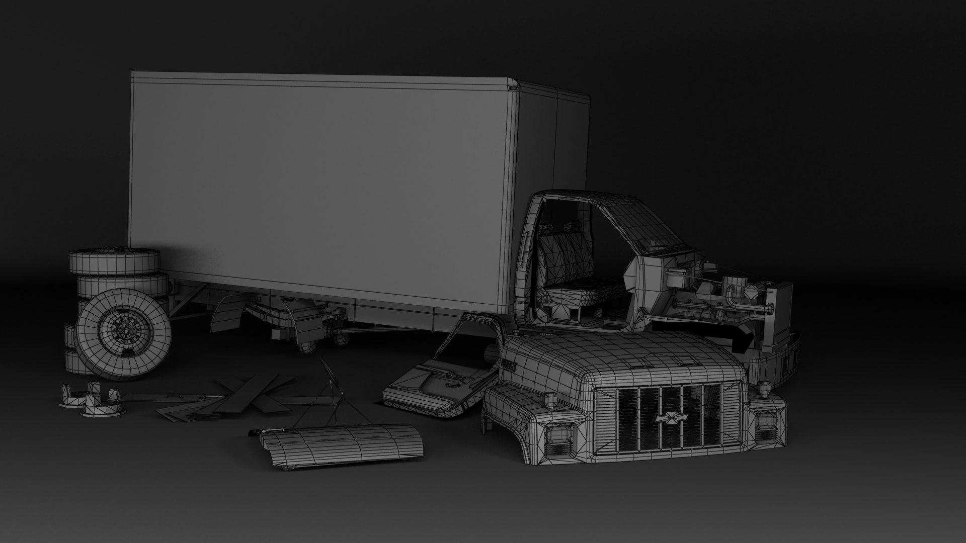 Box Chevy Kodiak 3D - TurboSquid 1677934