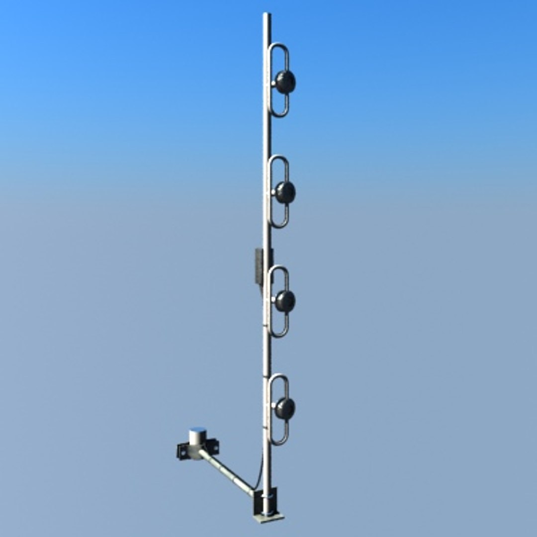 Tetra Antenna Vertical Stack 3ds