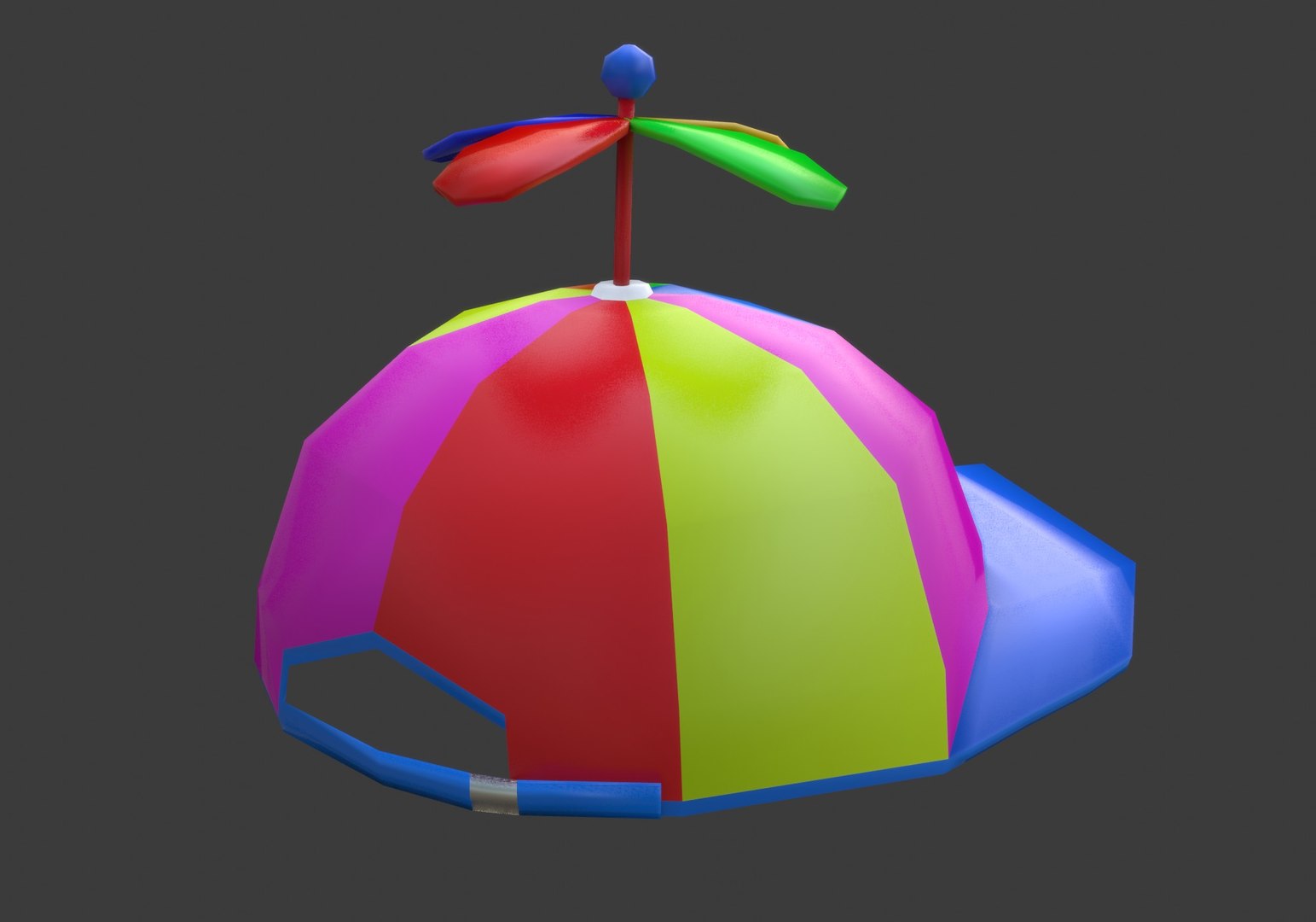 Colorful headgear Low-poly 3D model - TurboSquid 1893297