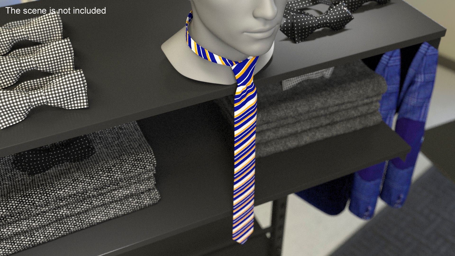 Classic Striped Necktie 3D - TurboSquid 2203522
