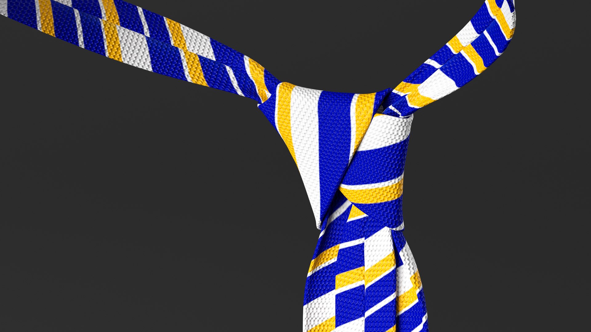 Classic Striped Necktie 3D - TurboSquid 2203522