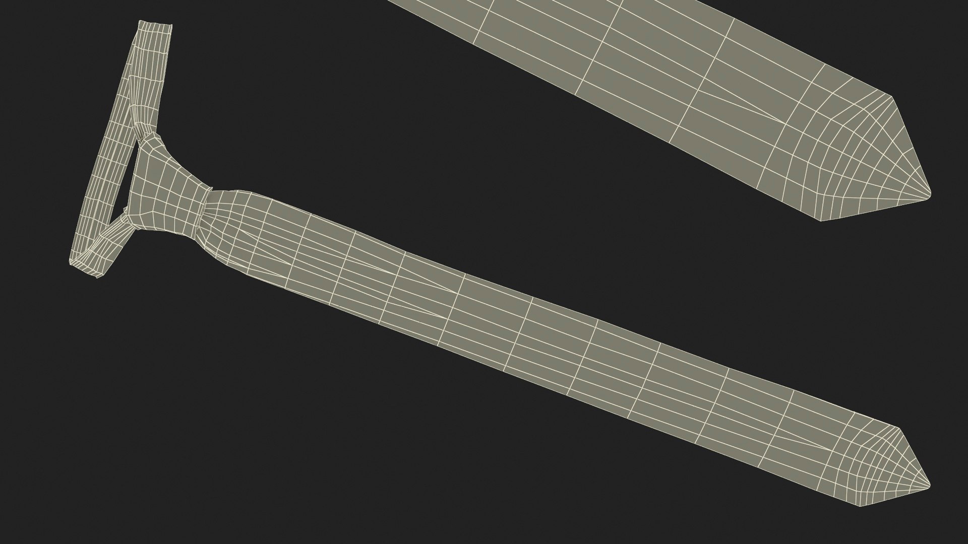Classic Striped Necktie 3D - TurboSquid 2203522