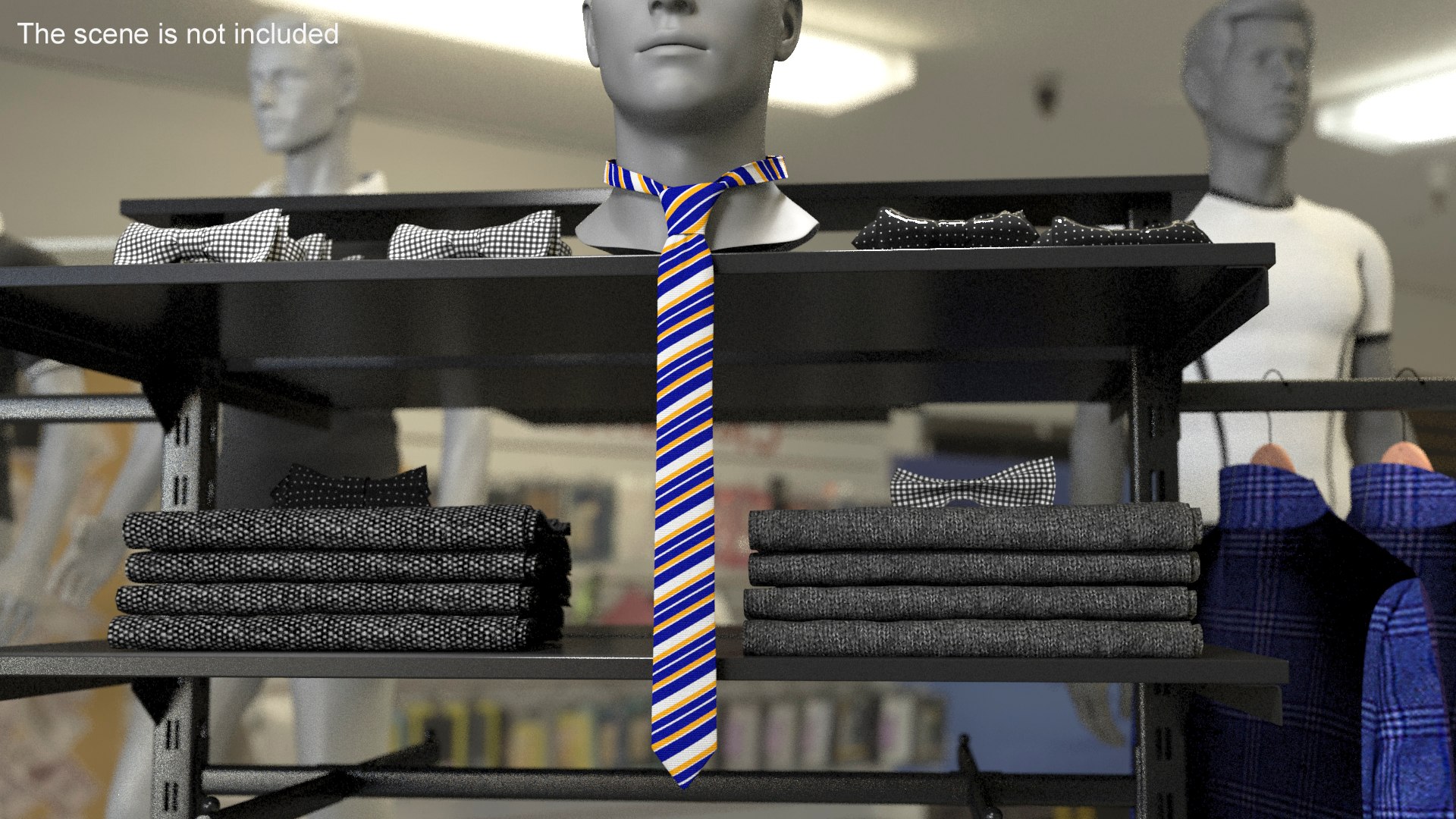 Classic Striped Necktie 3D - TurboSquid 2203522