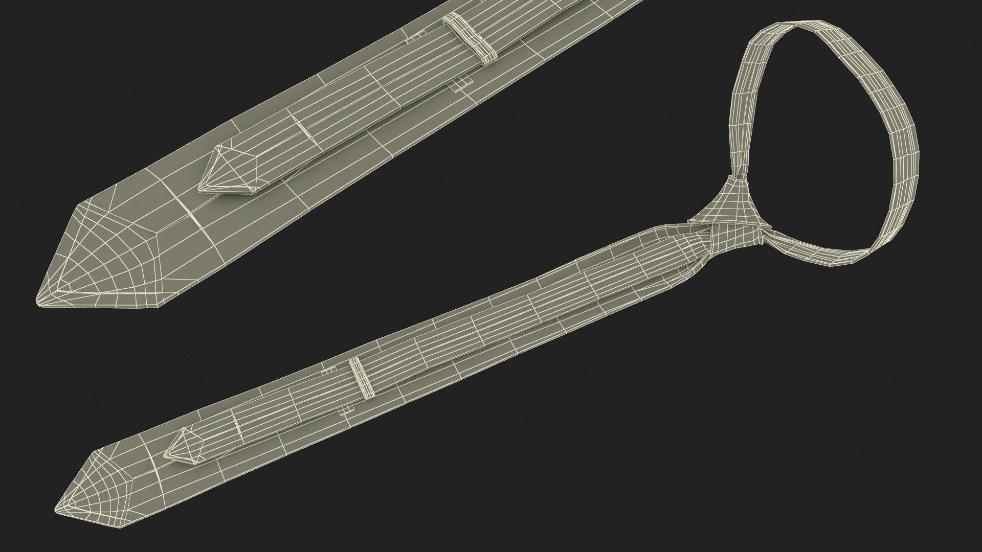 Classic Striped Necktie 3D - TurboSquid 2203522