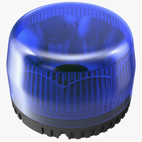 3D emergency siren beacon blue model - TurboSquid 1710052