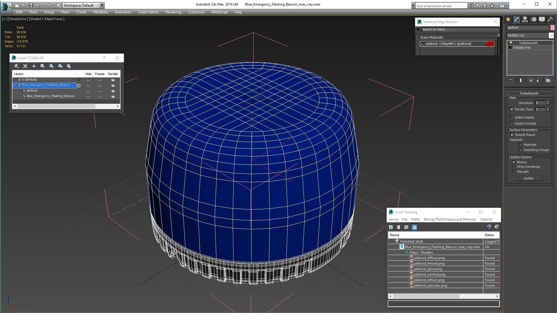 Emergency flashing beacon 3D model - TurboSquid 1709440