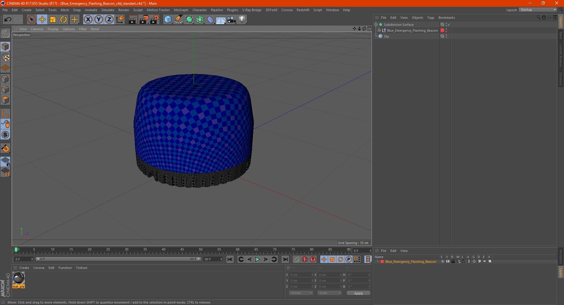 Emergency flashing beacon 3D model - TurboSquid 1709440