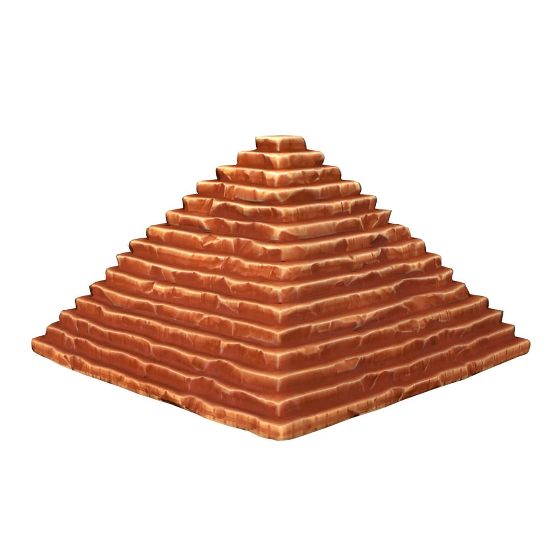 3D Cartoon Pyramid Model - TurboSquid 1568025