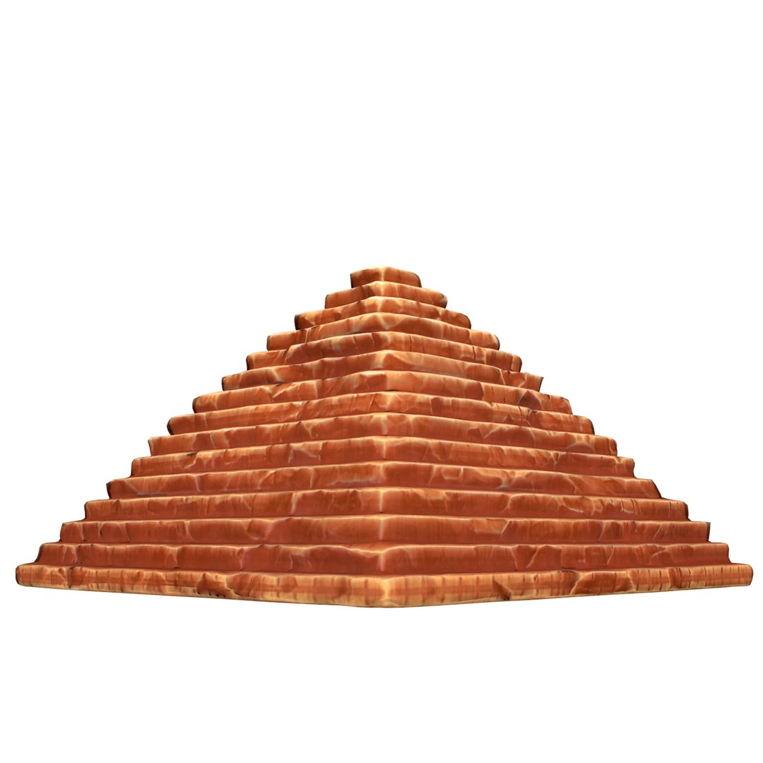 3D Cartoon Pyramid Model - TurboSquid 1568025