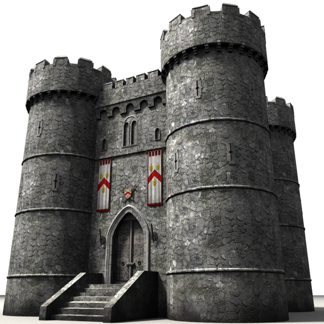 3ds max castle fortress tower