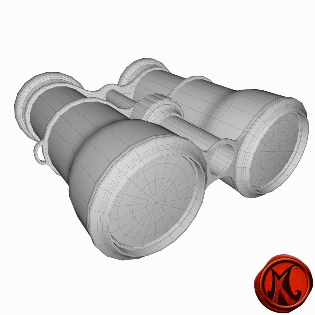 3D Binoculars Brass Model - TurboSquid 1174148