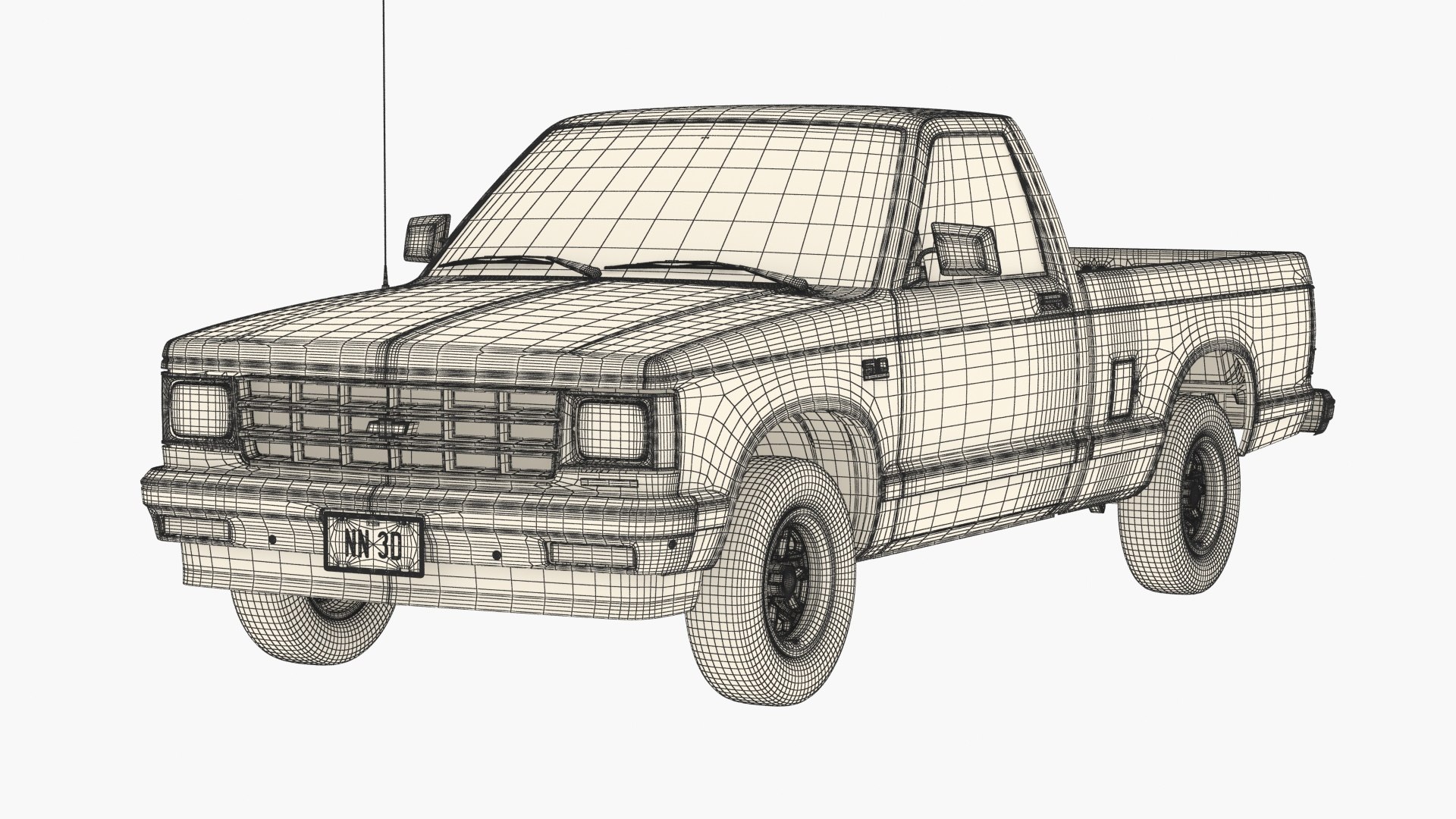 CHEVROLET S10 1986 model - TurboSquid 2145447