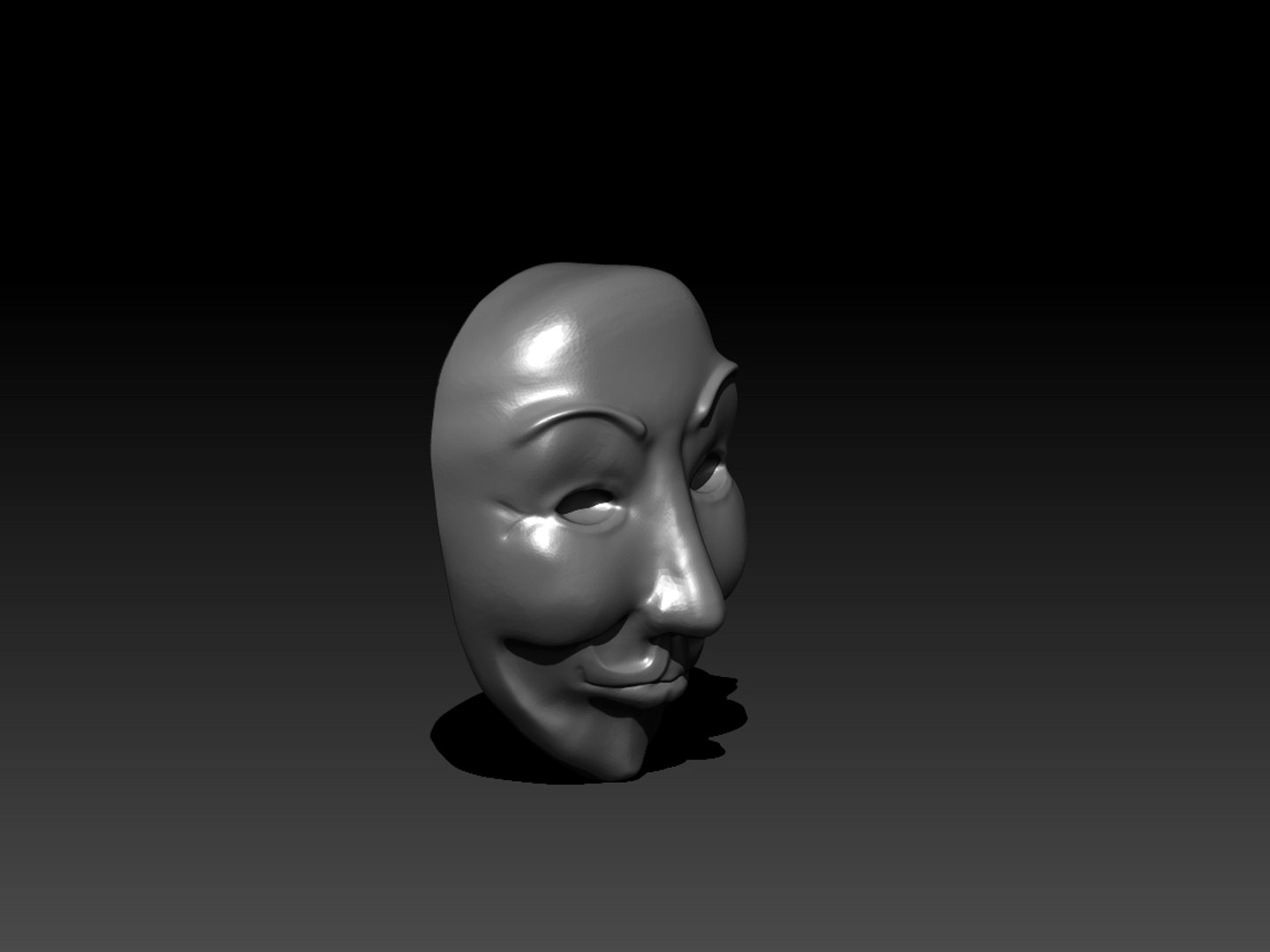 Mask Anonymous 3d Obj