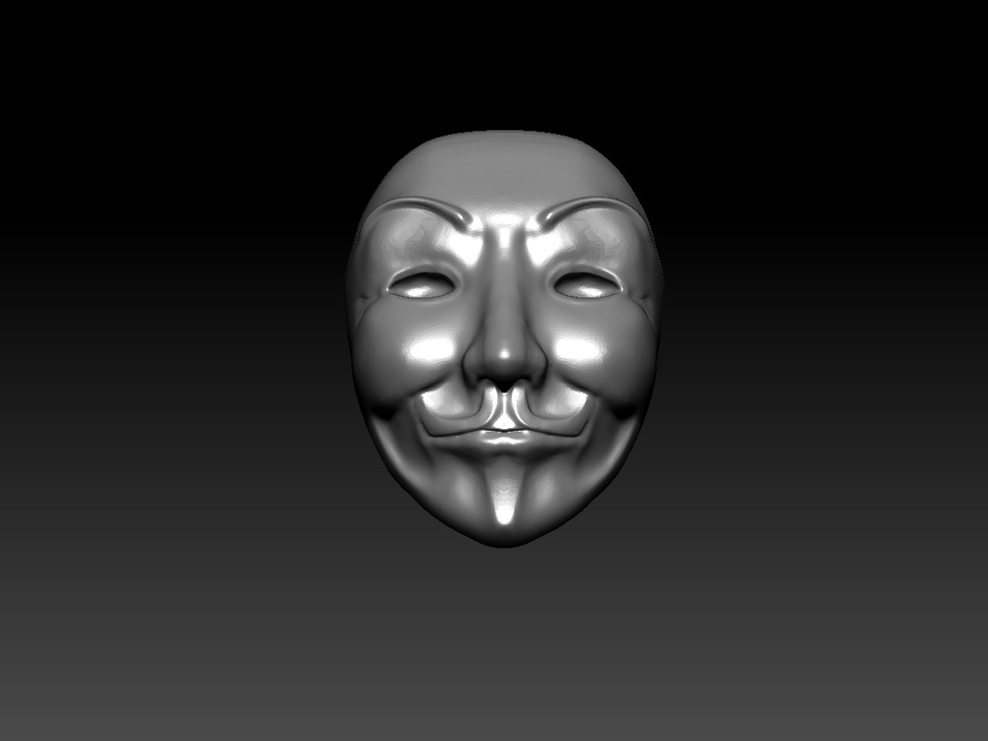 Mask Anonymous 3d Obj