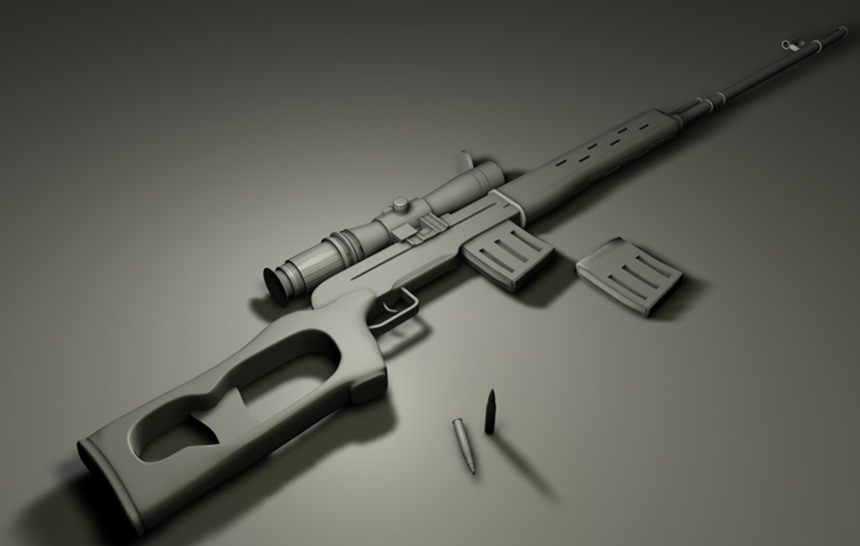 3d Sniper Model