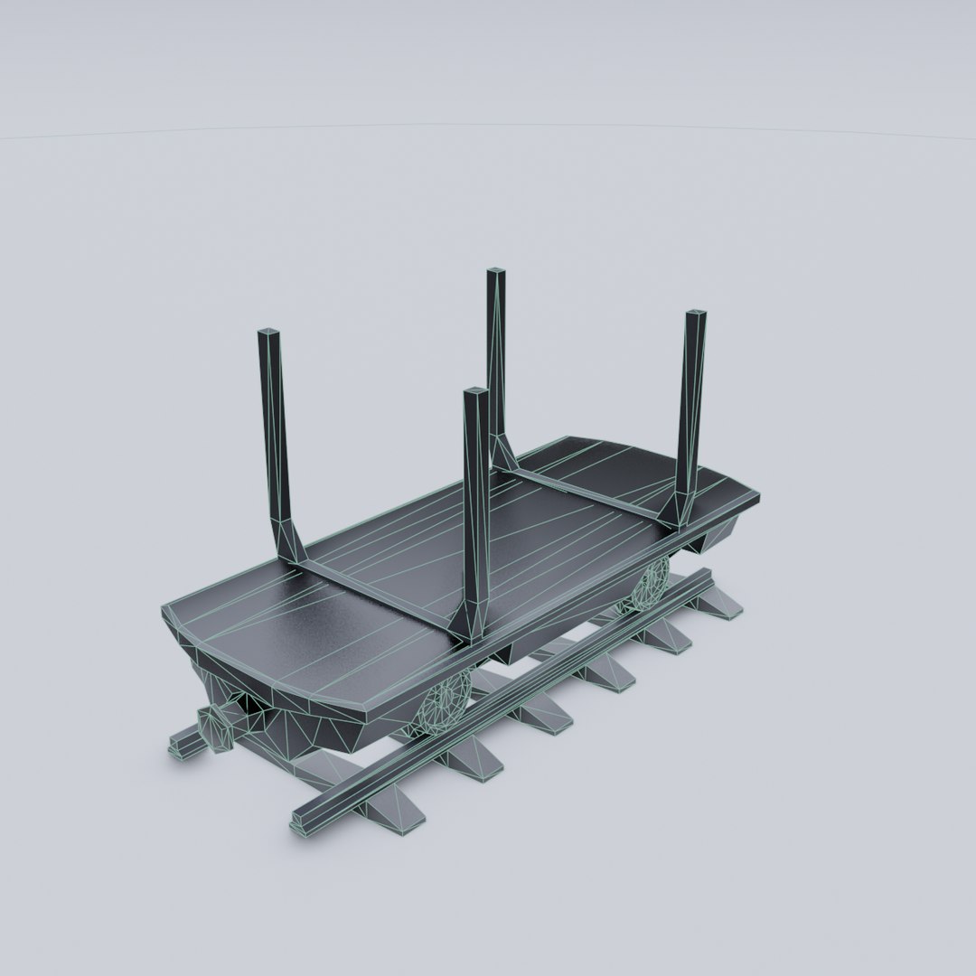 Freight Wagon 3D Model - TurboSquid 1546466