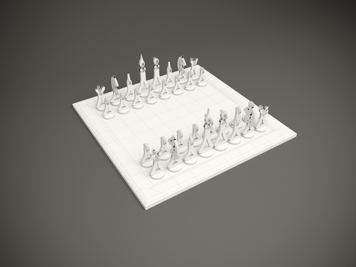 3D Wooden Parametric Chess Set For Cnc Machine - TurboSquid 2016575