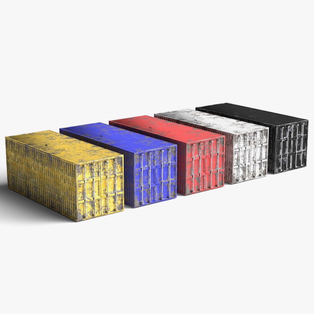 Simple Industrial Containers Pack 3D Model - TurboSquid 1899052