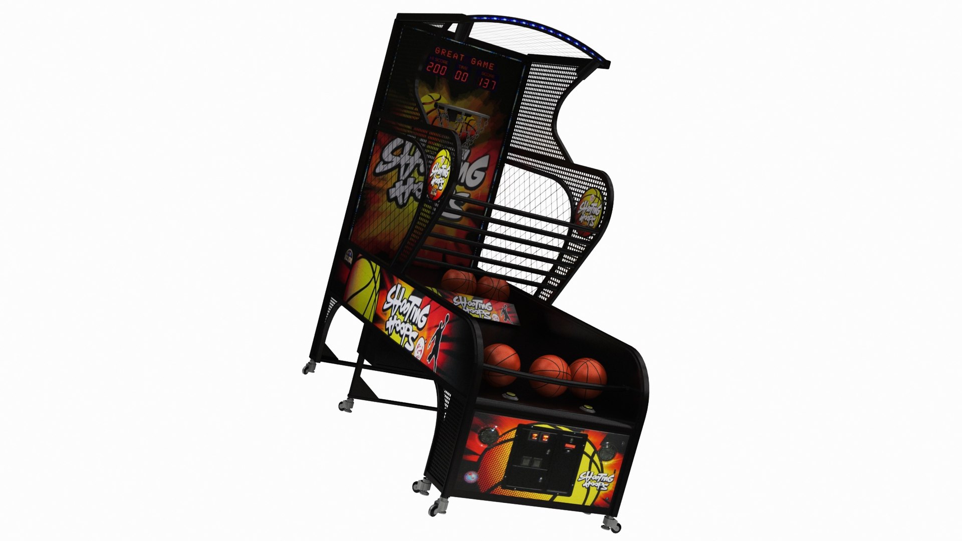Basketball Arcade Machine 3D Model - TurboSquid 1488195