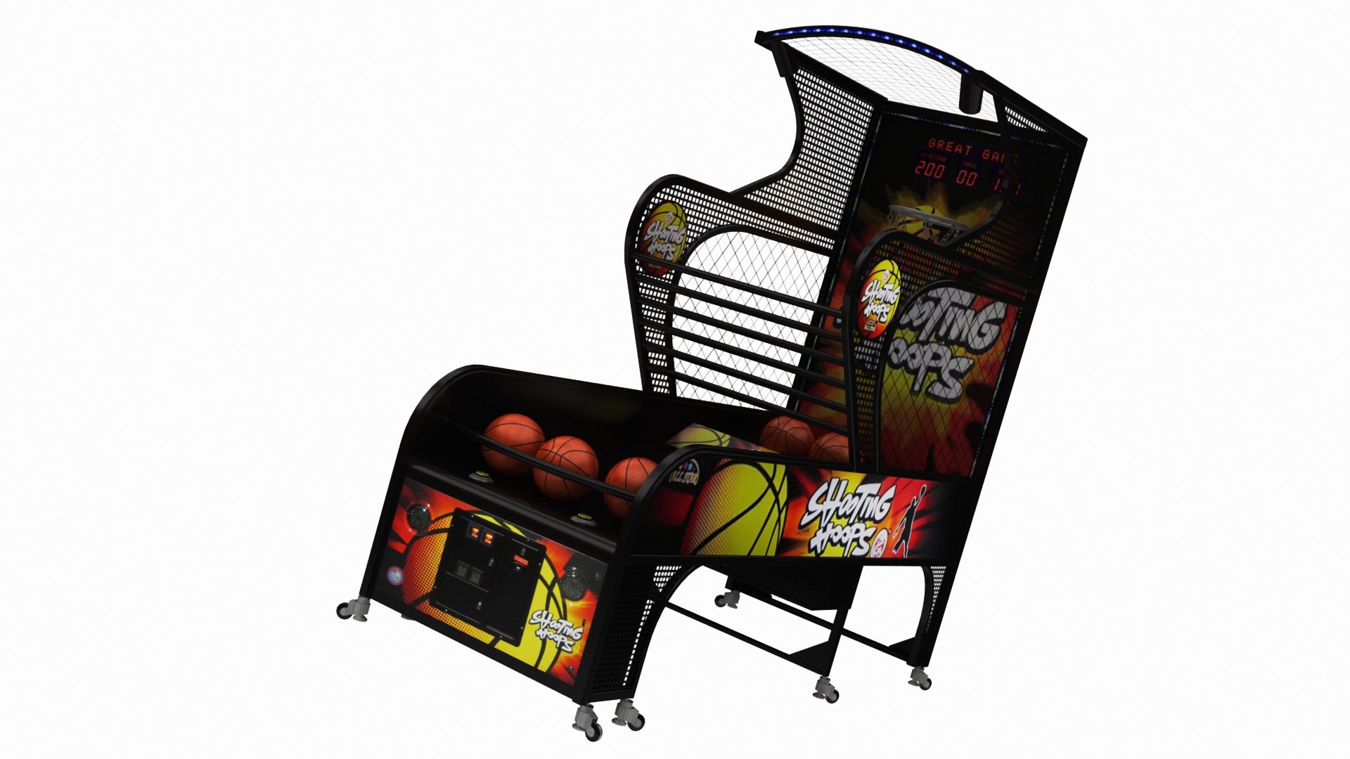 Basketball Arcade Machine 3D Model - TurboSquid 1488195