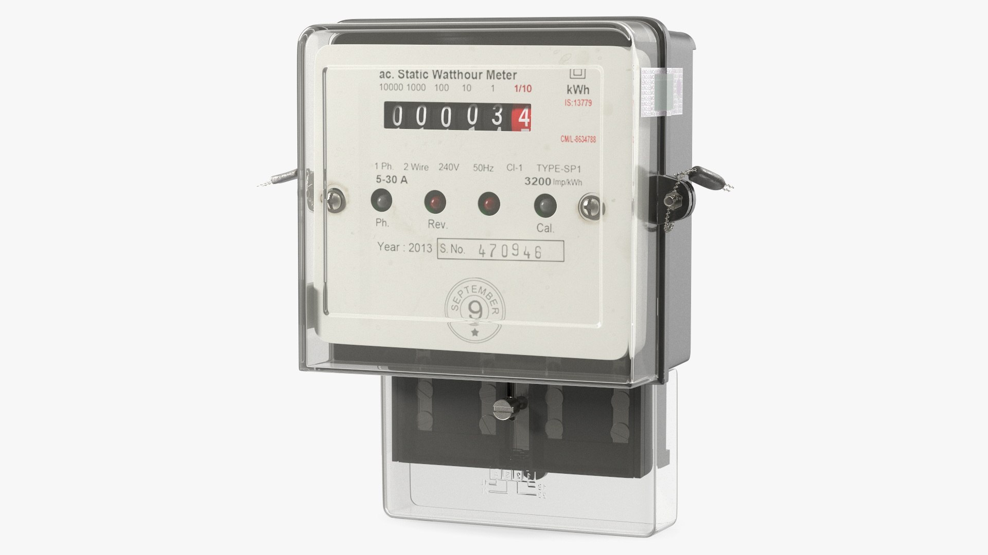 modelo 3d Electric Power Meter - TurboSquid 2070405